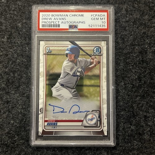 2020 Bowman Chrome 1st Bowman Chrome Auto PSA 10 Dodgers Brewers | eBay