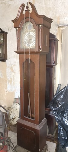 Reproduction Grandfather Clock with Long Case and Moon Face And A ...