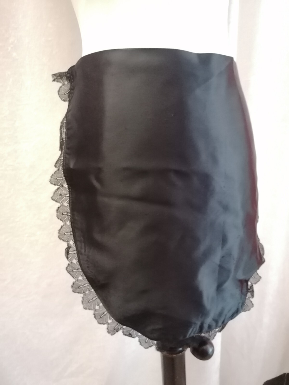 Sexy French Maid Black Pinny Rocky Horror Fancy Dress Valentine Sissy ...