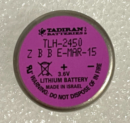 Tadiran TLH-2450/P Wafer, 24.5mm Lithium Thionyl Chloride 3.6 V Battery ...