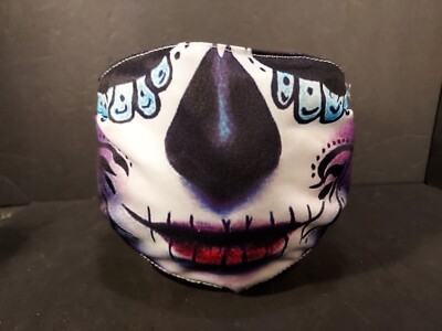 Cloth Half-Mask With Filter Pocket Adjustable Elastic Straps Day Of The ...