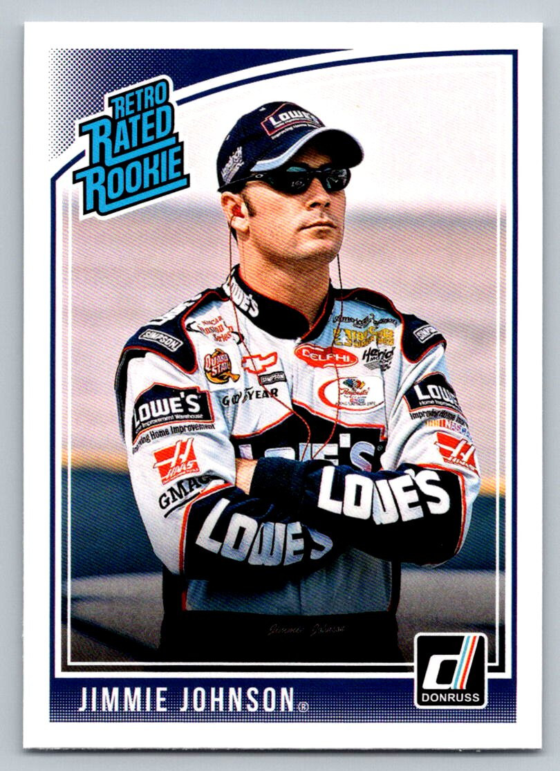 2019 Donruss Nascar Retro Rated Rookies # 16 Jimmie Johnson | eBay