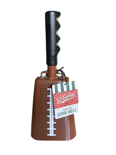 Sporting Event Metal 11" Brown Cowbell w/ Rubber Grip Handle Cow Bell ...