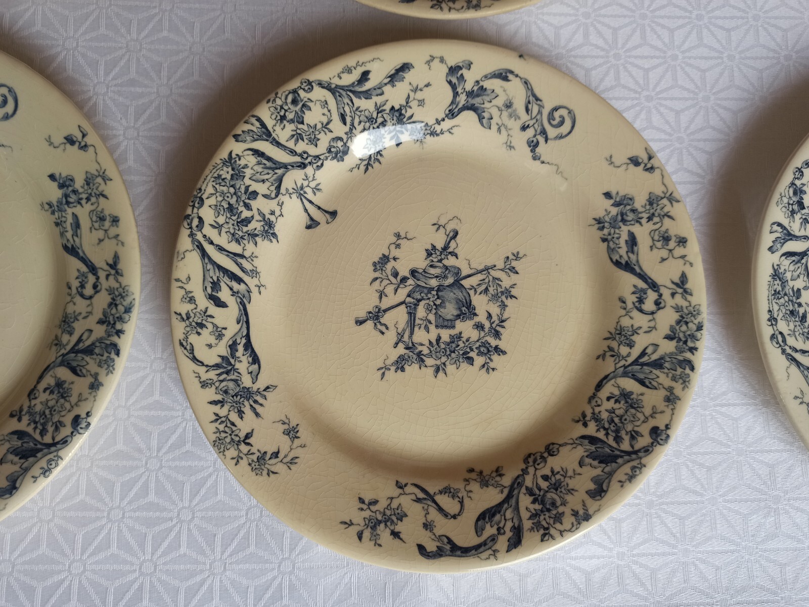 6 Dinner Plates Earthenware Gien Model Attributes B | eBay