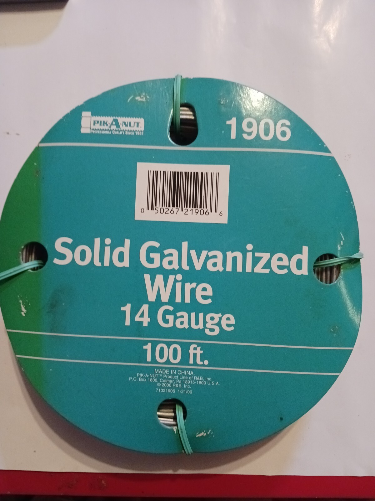 Pik A Nut Solid Galvanized Wire 100Ft 14 Gauge 1906 Agriculture for sale online | eBay