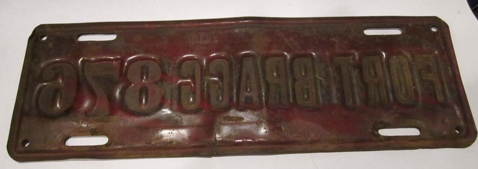 FORT BRAGG LICENSE PLATE TOPPER | eBay