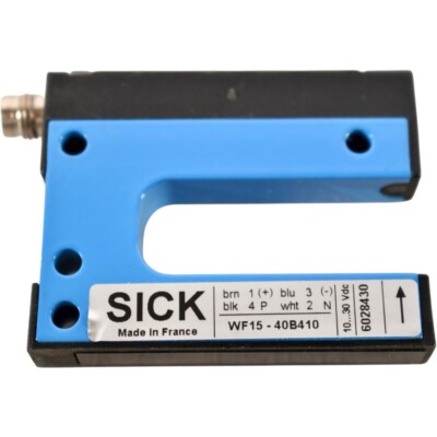 NEW SICK WF15-40B410 Photoelectric Sensor,Fork Sensors,NPN/PNP,Dark-ON ...