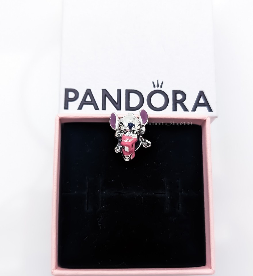 New 100% Authentic PANDORA 925 Disney Stitch Pink Birthday Cake Charm ...