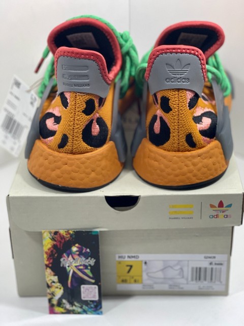 Size 7 - adidas NMD Hu Fred Flintstone x Pharrell Orange for sale ...