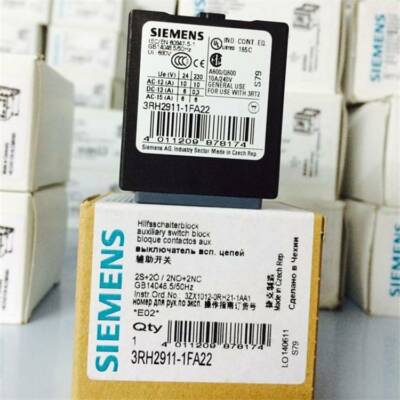 ONE NEW Siemens 3RH2911-1FA22 3RH2 911-1FA22 Auxiliary Switch Block ...