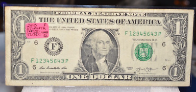 VERY RARE 2013 $1.00 LADDER EXTREM COOL 99.18 12345643 GOOD CONDITION ...