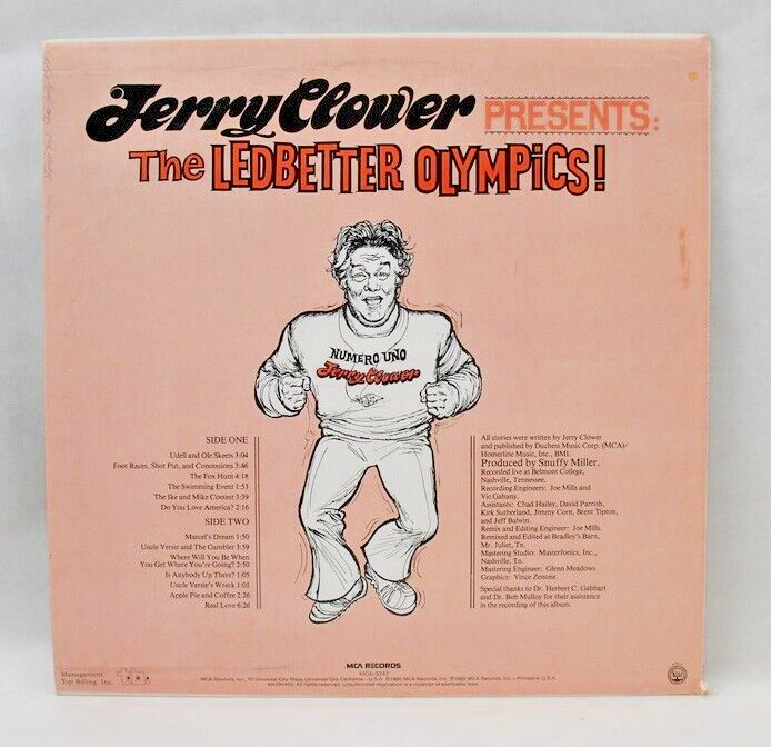 JERRY CLOWER PRESENTS; THE LEDBETTER OLYMPICS (LH) | eBay