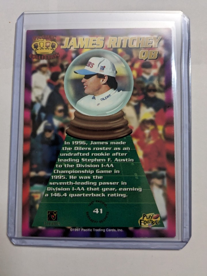 🏆 1997 Pacific Dynagon Best Kept Secrets JAMES RITCHEY #41 HOUSTON ...