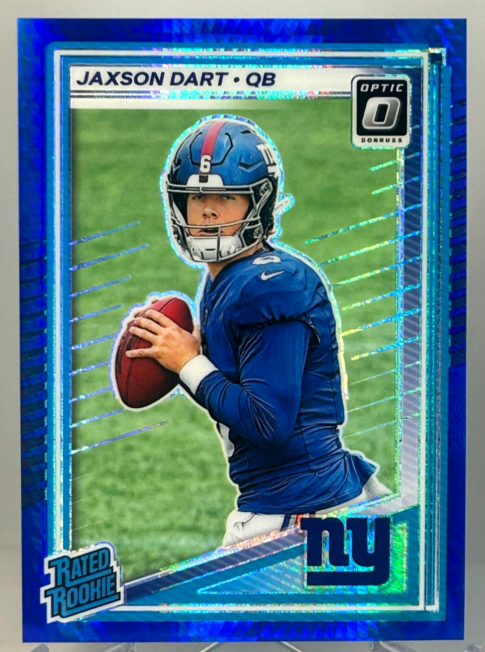 2025 Optic Blue Hyper Jaxson Dart Rookie RC Color Match #273 | eBay