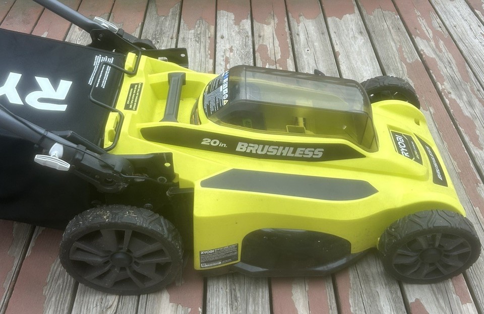 RYOBI RY401011 40V HP Brushless20in. Cordless Push Mower Bag Battery ...