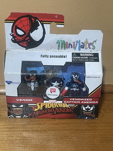 VENOM & VENOMIZED CAPTAIN AMERICA ( WALGREENS ) MARVEL MINIMATES ACTION ...