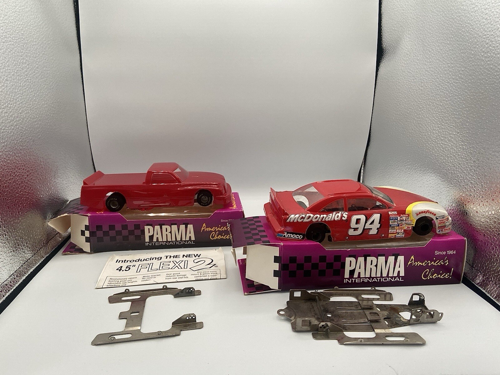 Vintage 1/24 Parma Flexi Used Lot of 2, Bill Elliott Signed Slot Car. | eBay