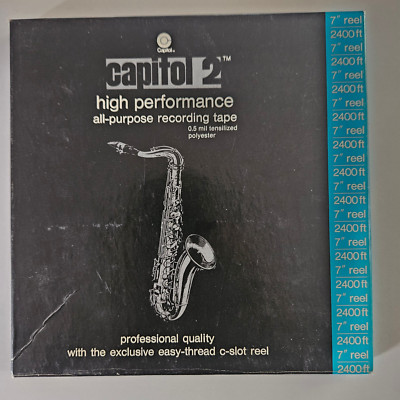 Capitol 2 High Performance -7 " - 2400 feet - 1/4" - 0.5 mil Reel to ...