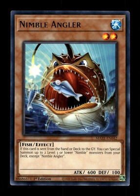 YuGiOh Maze of Memories Nimble Angler MAZE-EN042 R NM/MT | eBay