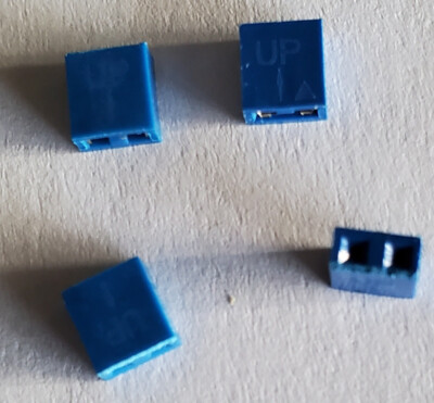 4x 2.54mm Jumper Caps PC Motherboard Circuit Board Shunts Short ...