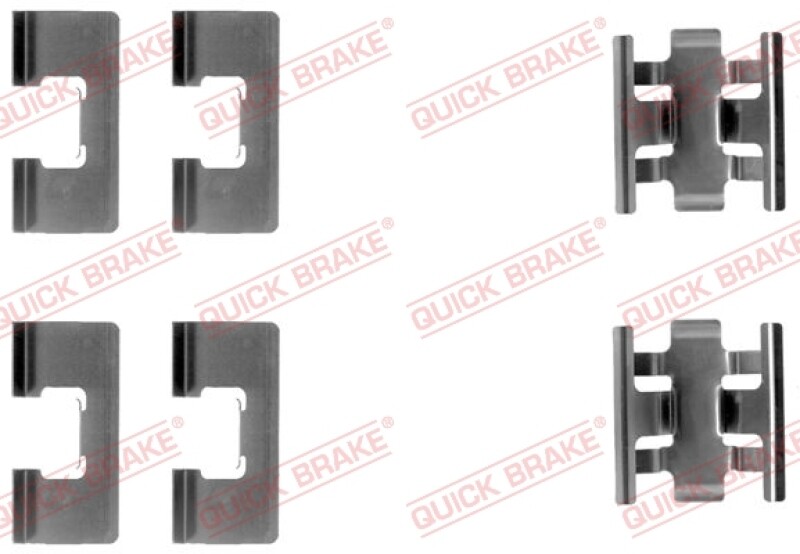 QUICK BRAKE Zubehörsatz, Scheibenbremsbelag Hinten 109-1091 ...