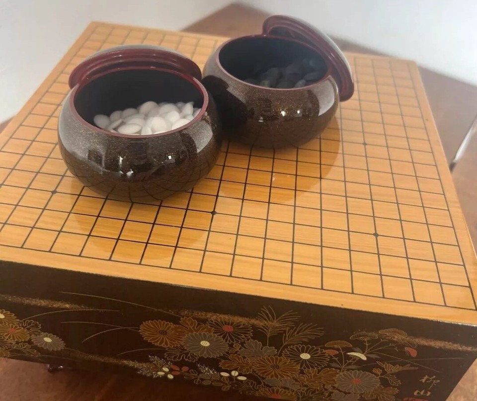 GOBAN Japanese IGO Go board Yanagiyama Lacquer Art Mini Go Board and Go stones | eBay