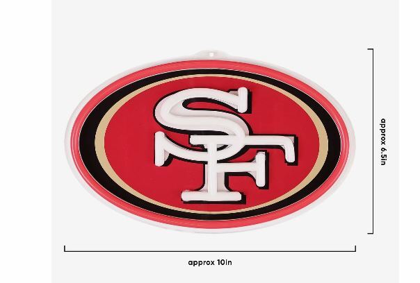 FOCO NFL Jumbo Fan Chain Neon Light Up San Francisco 49ers | eBay