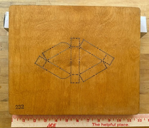 AccuCut Cutting Die # BX855CJ BOX Triangle # 1 Crease~ Jumbo Size 49489235640| eBay