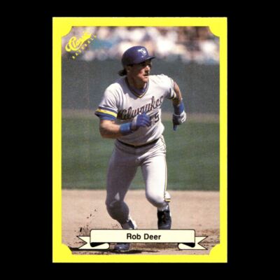Rob Deer 1987 Classic Update Milwaukee Brewers #141 R320G 39 | eBay