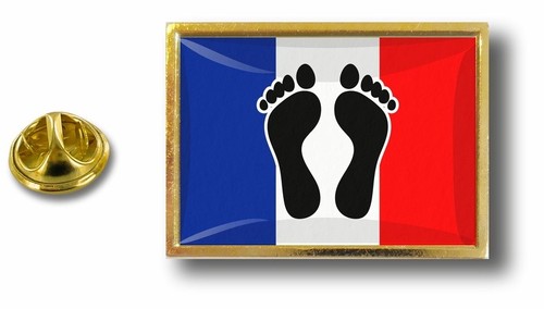 pine pins pin's metal badge with butterfly clamp flag france black feet ...