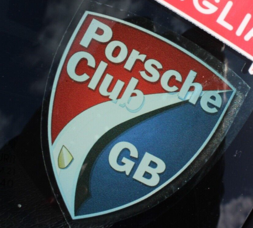Latest Style Official Porsche GB Club Internal Window Sticker PCGB ...