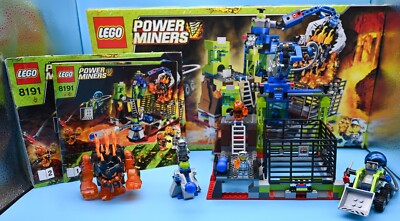 LEGO 8191 Power Miners: Lavatraz Complete with Instructions and Box ...