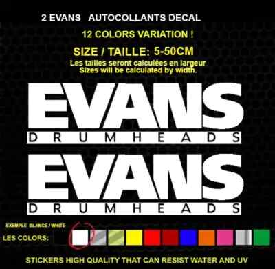 2 EVANS autocollant Véritable decal autocollant STICKERS IMPERMÉABLE | eBay