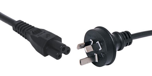 1.8m Cloverleaf C5 Appliance 3 Pin 2.5A Mains Power Cable | eBay