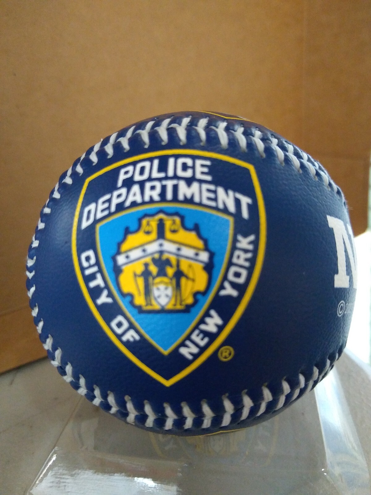 NYPD CITY OF NEW YORK POLICE DEPARTMENT BASEBALL BALL BLUE | eBay