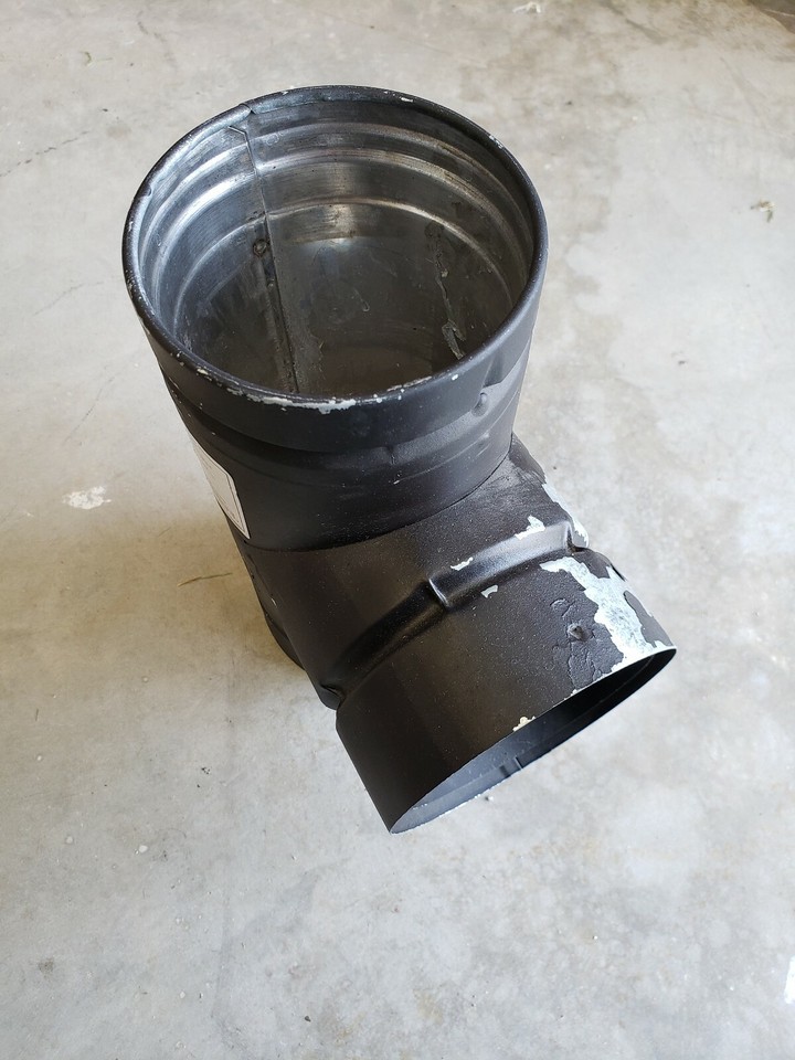 NEW- FAST SHIP 4'' Selkirk VP Pellet Vent Pipe Tee with Tee Cap - Black ...