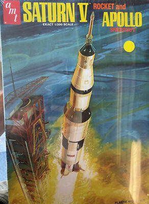 AMT 1/200-scale SATURN V ROCKET BOOSTER APOLLO MOON LANDING SPACECRAFT ...