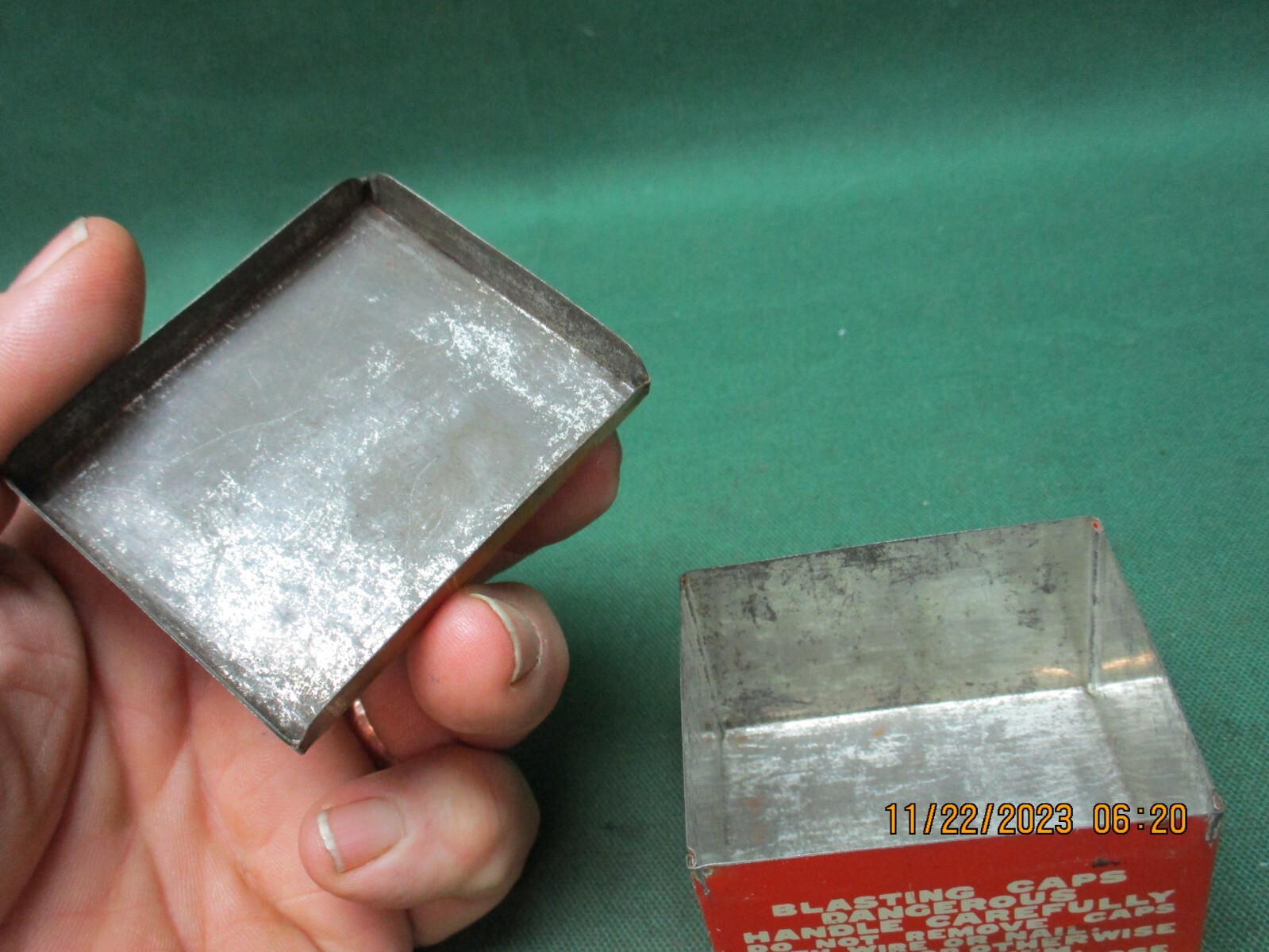 Antique DU PONT Blasting Caps Tin, No. 6,, EMPTY!!!,, For Collectors | eBay