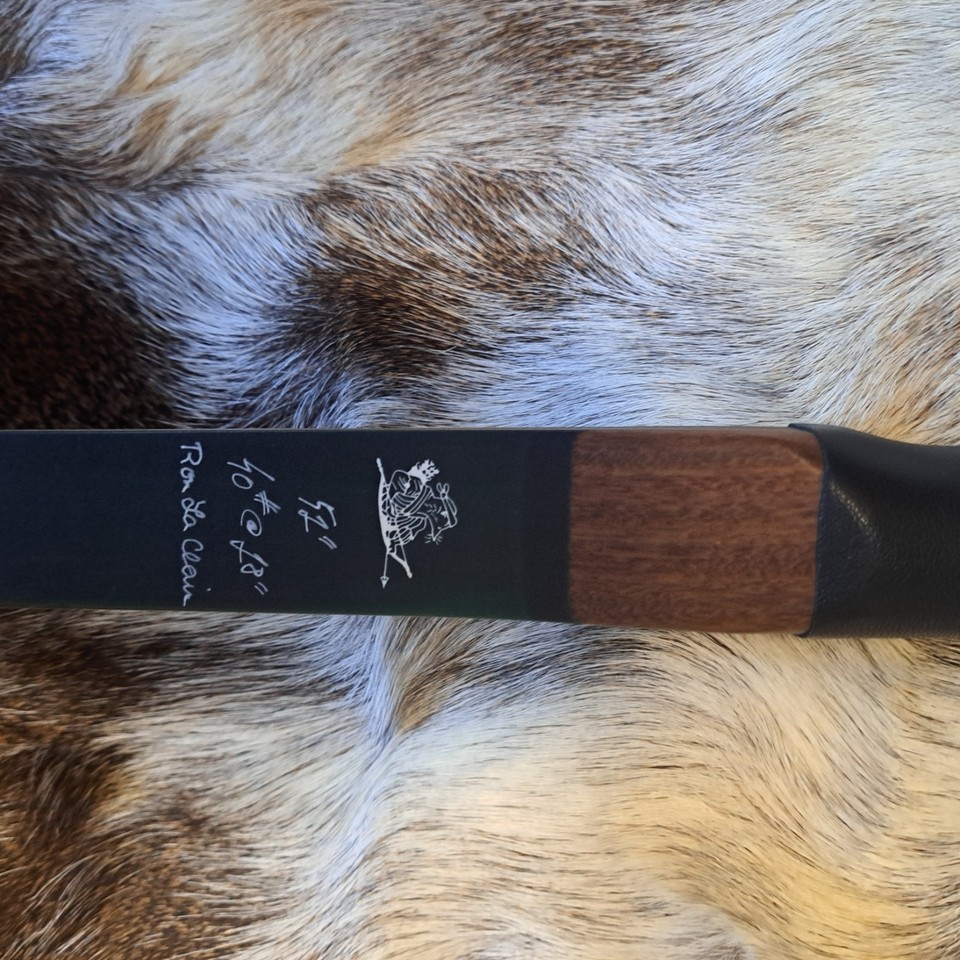 Shrew Bows 52in 40lbs Right Hand Longbow Micarta White Ebony Green | eBay