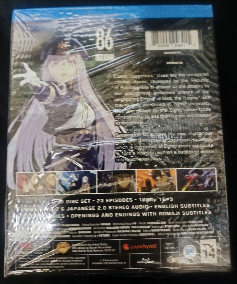 86 Eighty Six Blu-ray Box Set Season 1-2 + Special Edition, Excellent ...