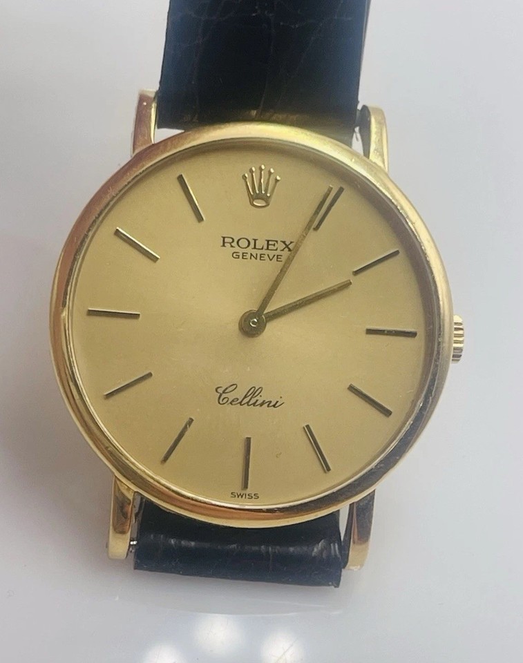 Rolex Cellini Vintage 18k Yellow Gold Manual Wind Ref. 5112 Men's Watch ...