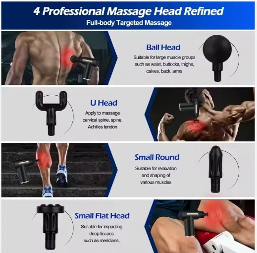 Massage Gun Deep Tissue Muscle Therapy Percussion Message Relax Back ...
