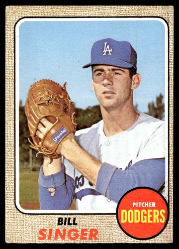1968 Topps Bill Singer #249 Los Angeles Dodgers Baseball Card | eBay