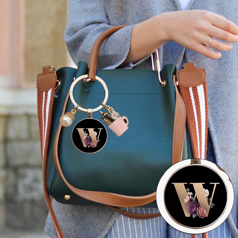 EY# Letter W Keychain Alphabet Letter Keychain Charms for Key Handbag ...