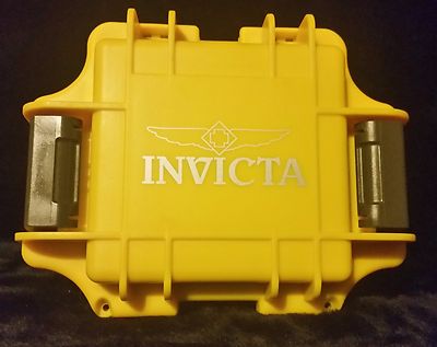 INVICTA YELLOW 1-slot Dive Case Watch Collector Storage Box Impact ...
