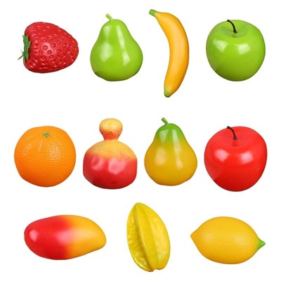 6Pcs Bright Artificial Detailed Crafted Fruits Models for Creative ...