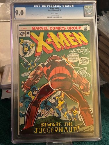 X-men (Uncanny) #80 CGC 9.0, White Pages, Juggernaut, Gil Kane & Stan ...