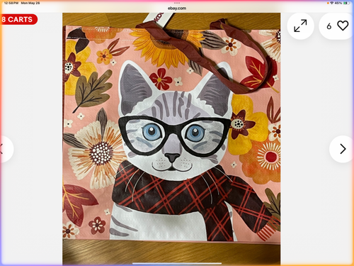 NEW Home Goods Lg Shopping Bag Cats ready for fall Reusable Tote | eBay