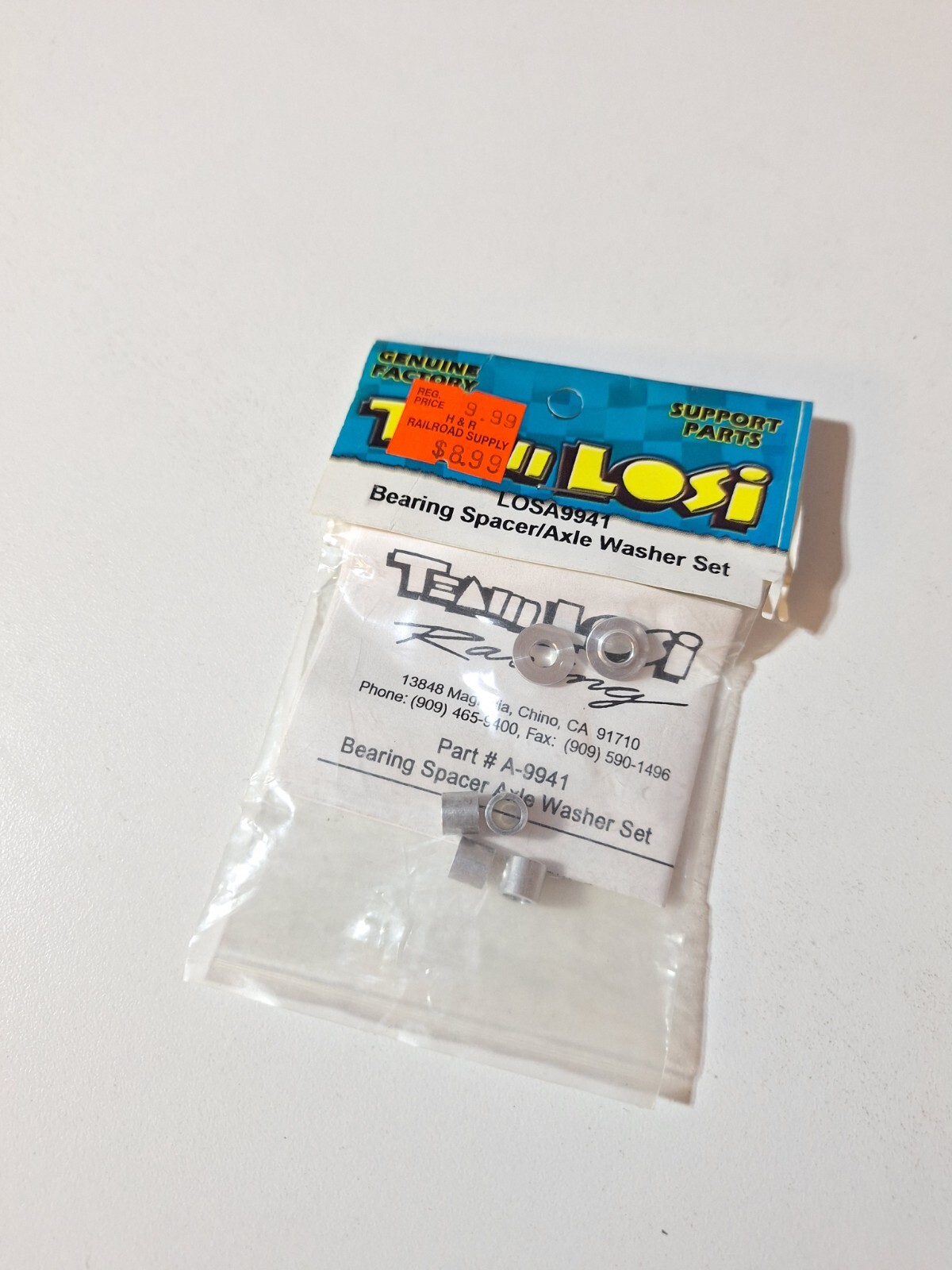 Vintage RC Team Losi LOSA 9941 XX XXT New Bearing Spacer Axle Washer ...