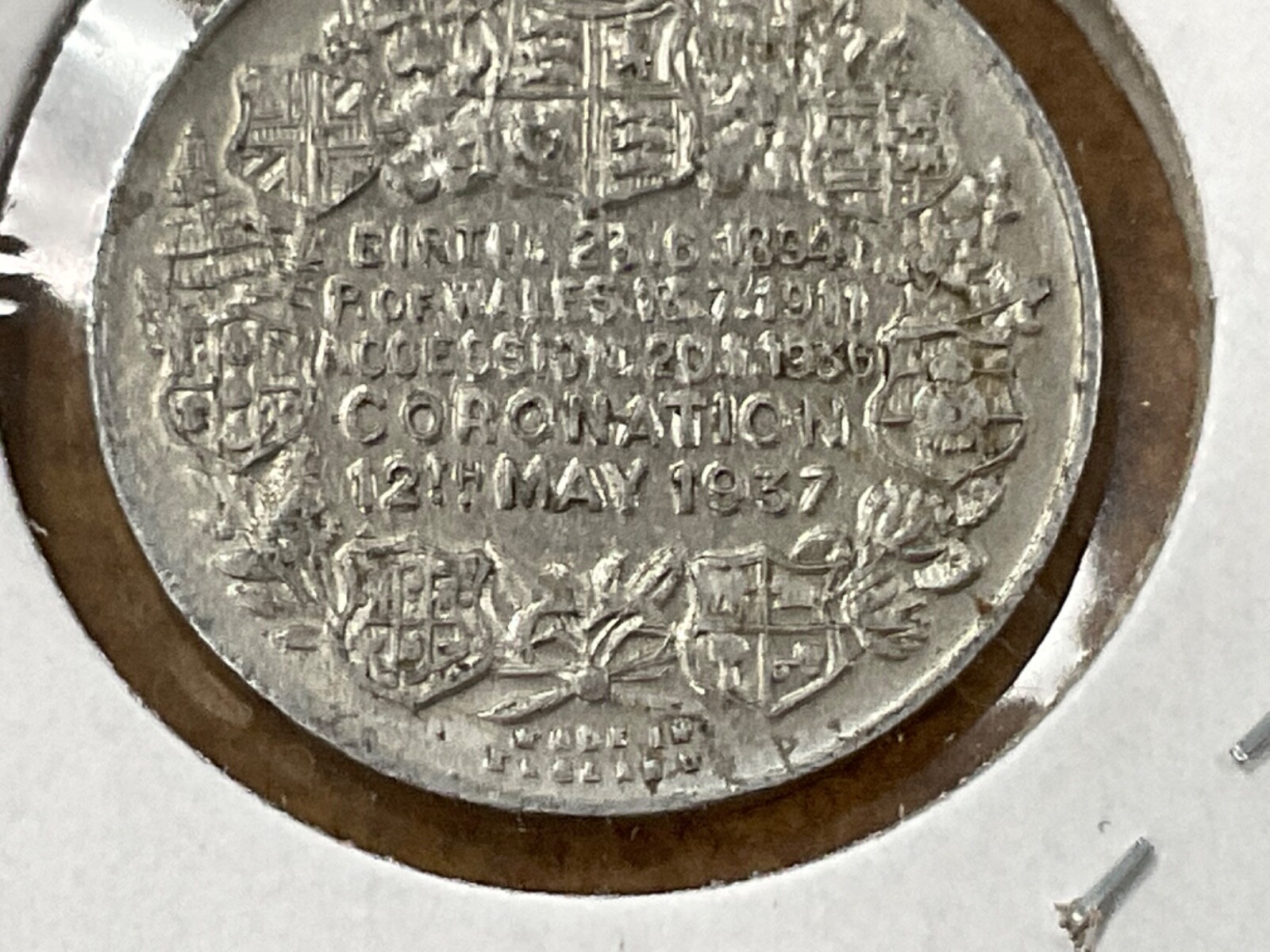 1937 KING EDWARD VIII KING AND EMPEROR CORONATION MEDAL 27mm | eBay